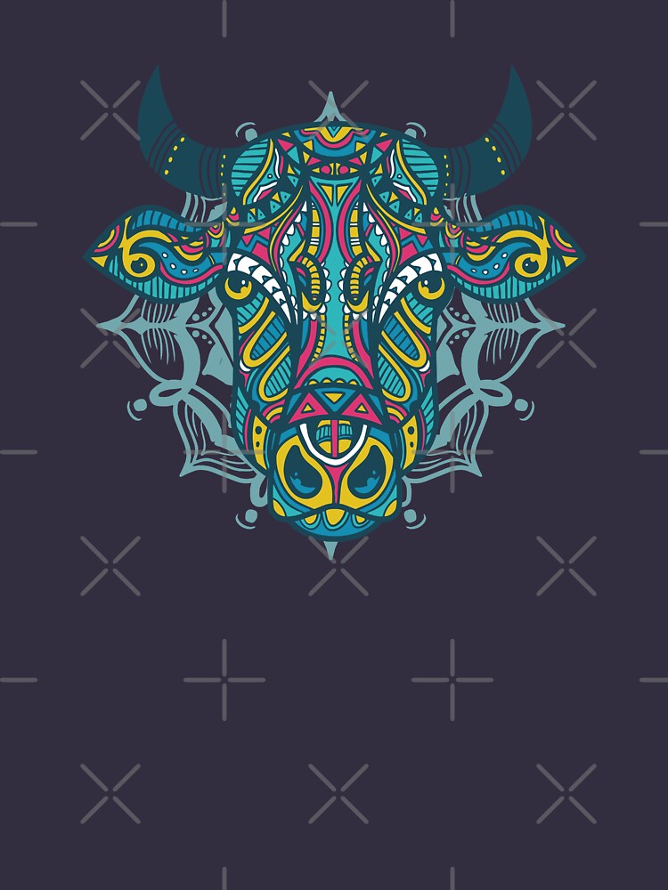 "Bull, bull, mandala" T-shirt for Sale by DerSenat | Redbubble | bull t ...