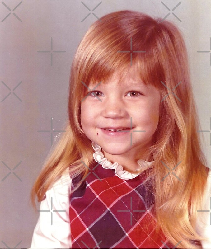 "young girl vintage old preschool photo 1970s" by Dallas knight | Redbubble