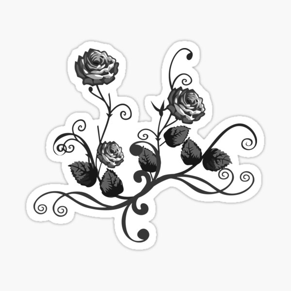 "La Rosa" Sticker for Sale by paspis | Redbubble