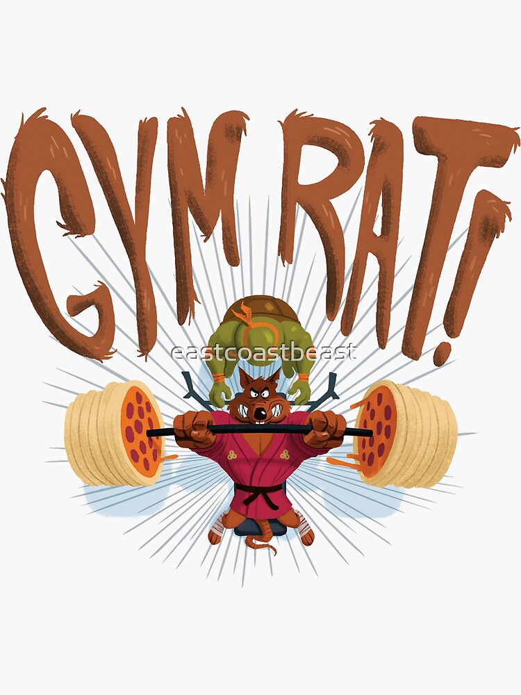 "Gym Rat" Sticker for Sale by eastcoastbeast | Redbubble