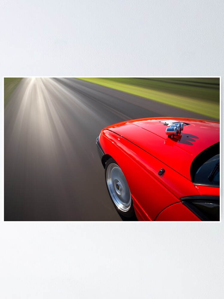 "Red Holden VN Commodore rig shot" Poster by jjphoto | Redbubble