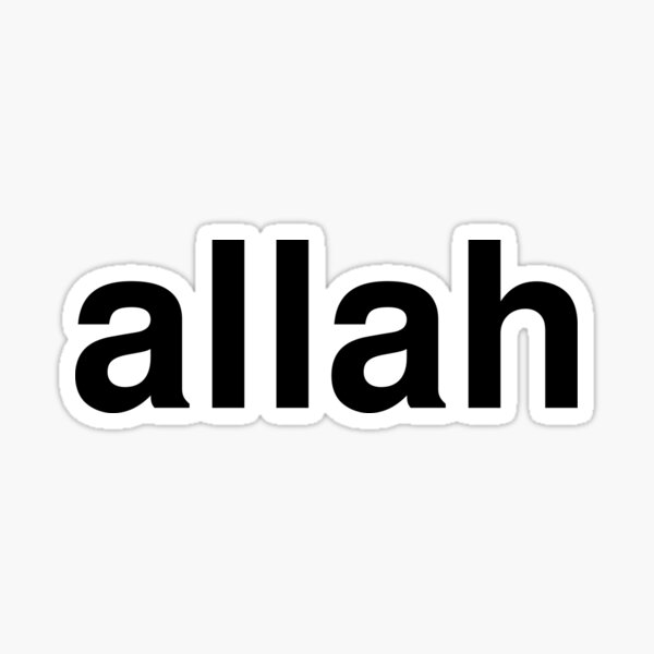 Allah Stickers | Redbubble