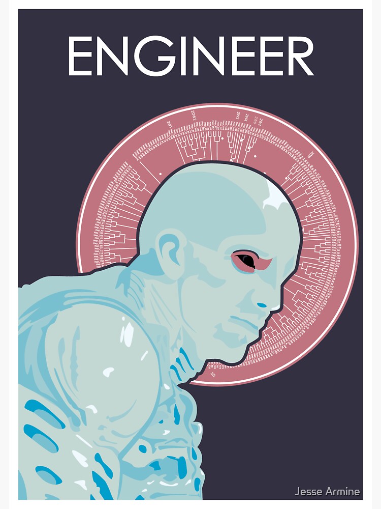 "Engineer (Prometheus)" Sticker for Sale by Jesse Armine | Redbubble