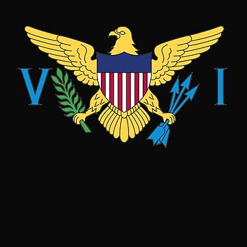 "USVI Flag logo COLOR - U.S. Virgin Islands " Poster for Sale by Local ...