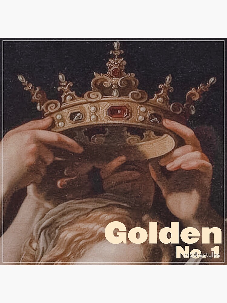 "Golden Fine Line " Sticker for Sale by tadorestyles | Redbubble