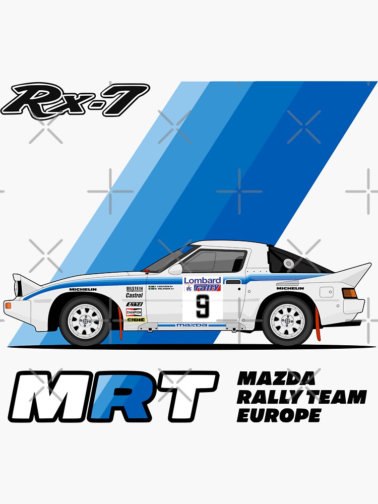 "Mazda RX-7 group B" Sticker by purpletwinturbo | Redbubble