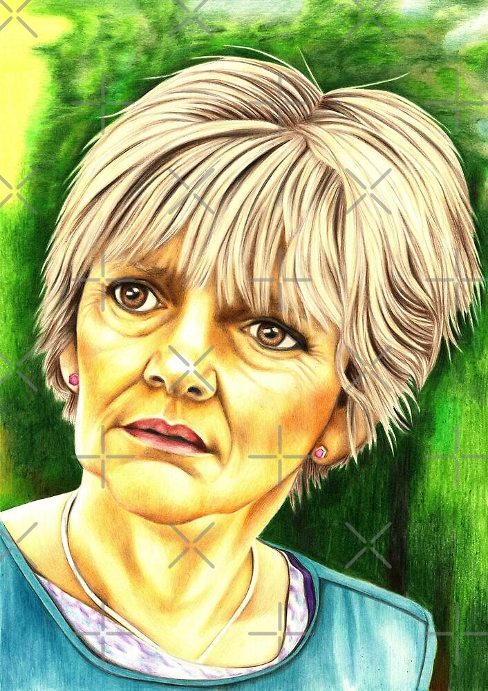 "Jean Slater - Eastenders" by Margaret Sanderson | Redbubble