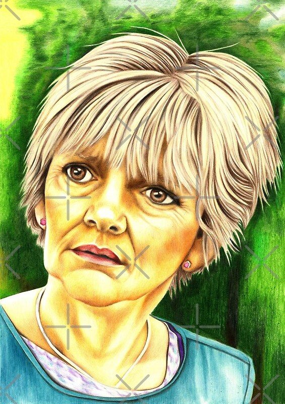 "Jean Slater - Eastenders" by Margaret Sanderson | Redbubble