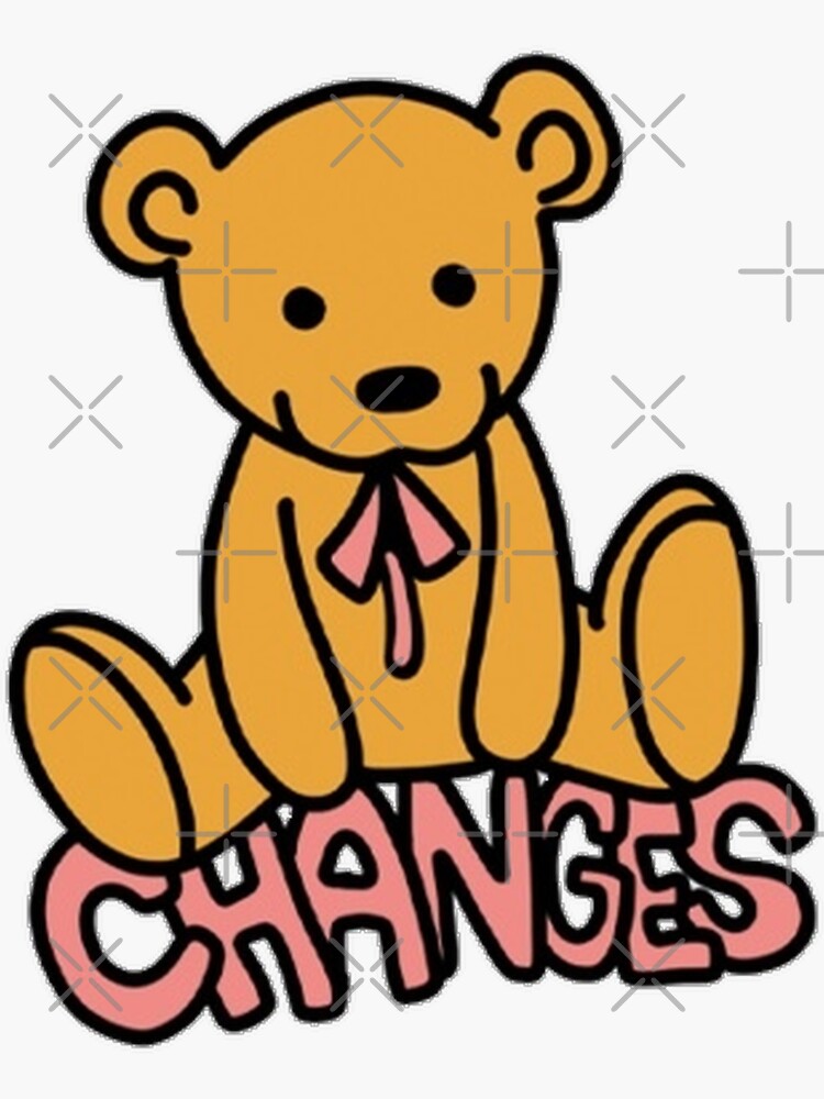"Changes bear" Sticker by georgiabov | Redbubble