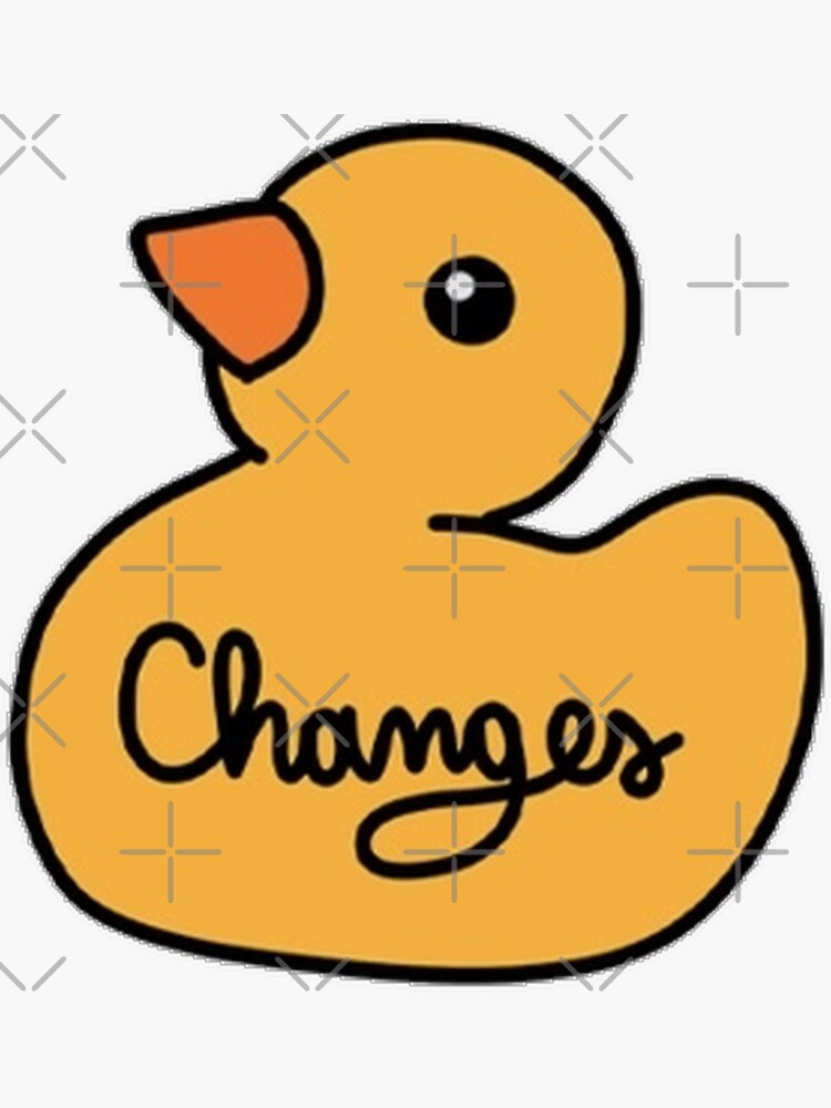 "Changes duck" Sticker by georgiabov | Redbubble