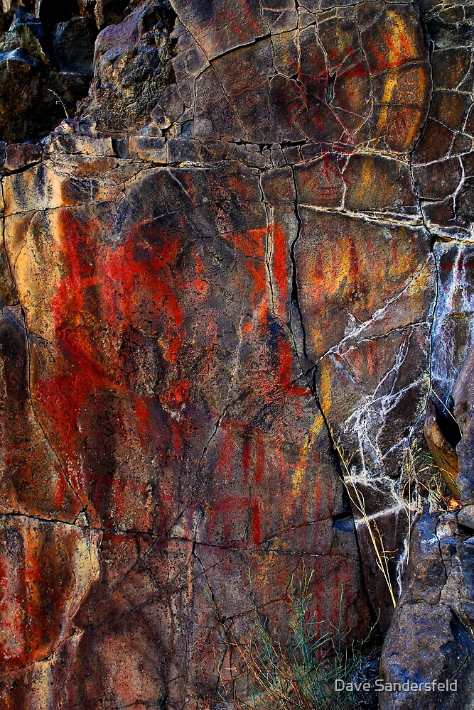 "A very colorful rock art panel in Oregon" by Dave Sandersfeld | Redbubble