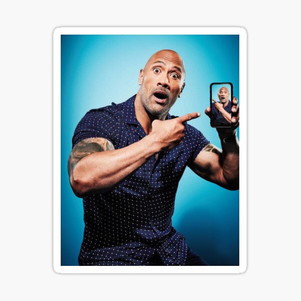 "dwayne johnson" Sticker by rakhmad25 | Redbubble