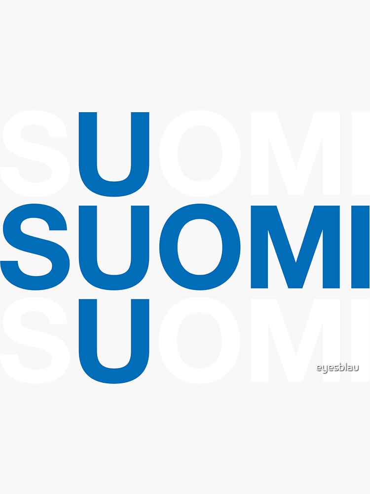 "Finland Suomi Flag" Sticker for Sale by eyesblau | Redbubble