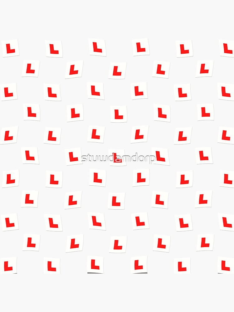 "L-plate learner driver wallpaper transparent background" Sticker by ...