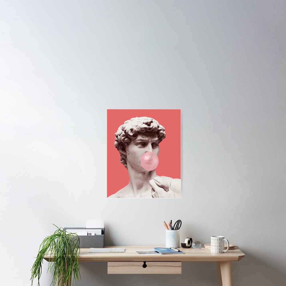 "Greek Statue Chewing Gum" Poster for Sale by shop4fun | Redbubble