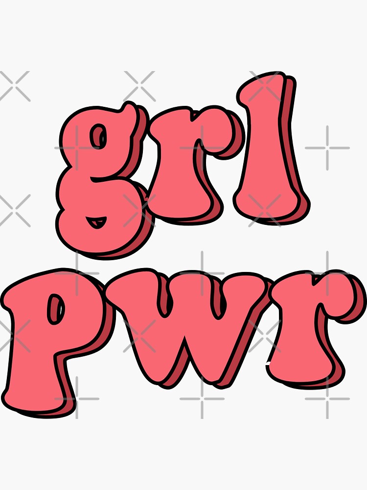 "Grl Pwr | Girl power | Feminist" Sticker for Sale by -wiseowl- | Redbubble