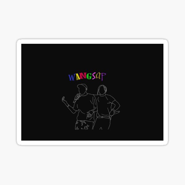 "wangsap art" Sticker by keishaha | Redbubble