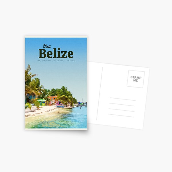"Visit Belize" Postcard for Sale by CallumGardiner | Redbubble