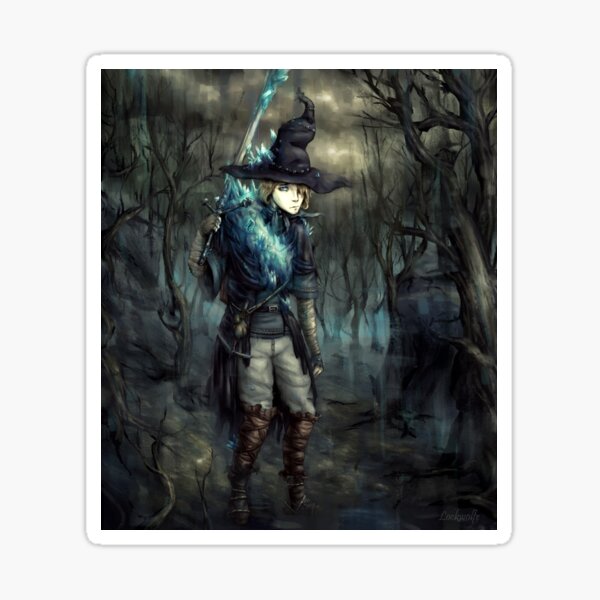 "Crystal Mage" Sticker for Sale by Lockwolfe | Redbubble