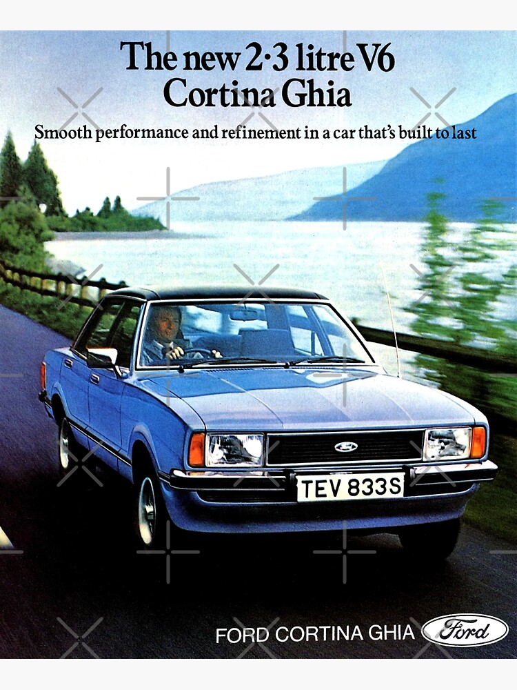 "FORD CORTINA GHIA MK4 (MK 4)" Sticker for Sale by ThrowbackM2 | Redbubble