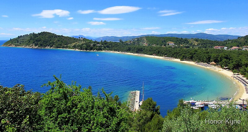 "Koukounaries Beach " by Honor Kyne | Redbubble