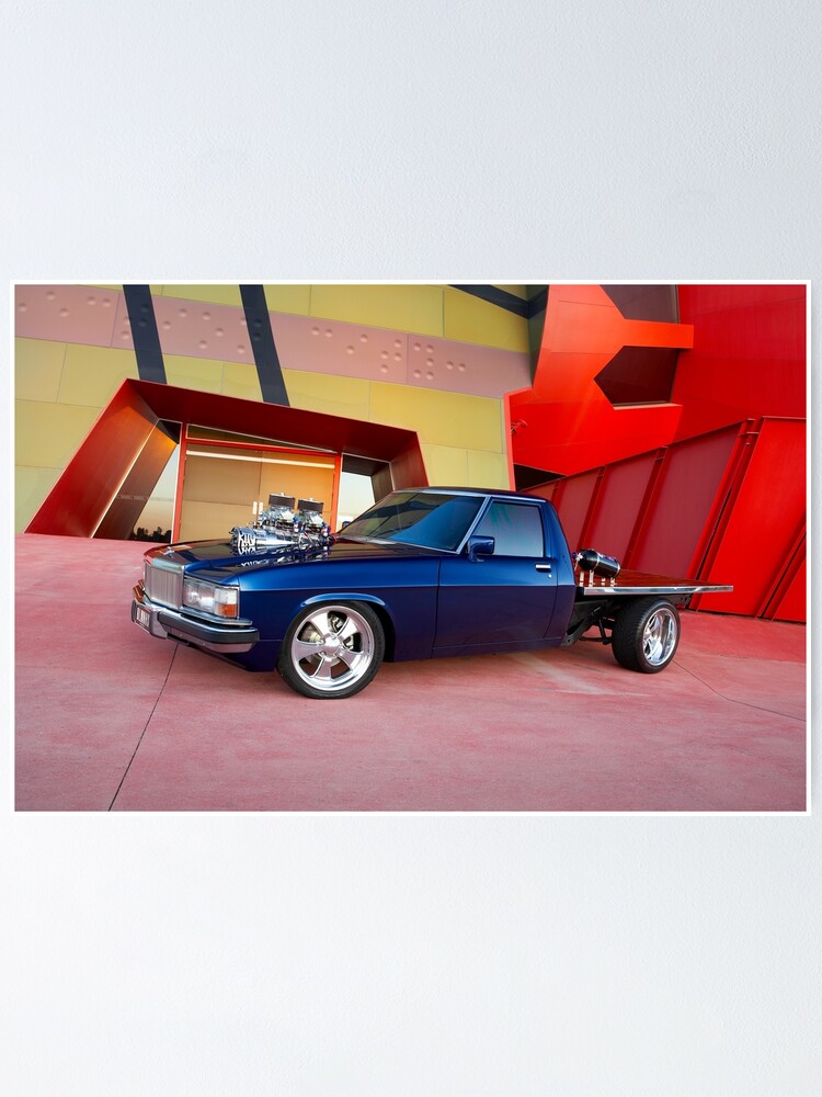 "Supercharged Blue Holden HX Ute" Poster by jjphoto | Redbubble