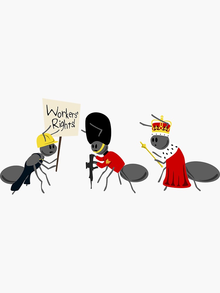 "Worker Ant, Soldier Ant, Queen Ant" Sticker for Sale by jezkemp ...