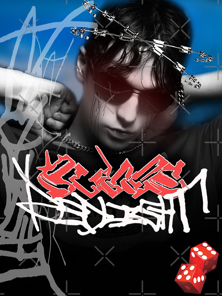 Pegatina «Bladee Drain Gang Red Light GTBSG póster logo» de 3stars9 ...