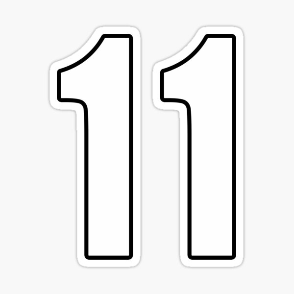 Number 11 Stickers | Redbubble