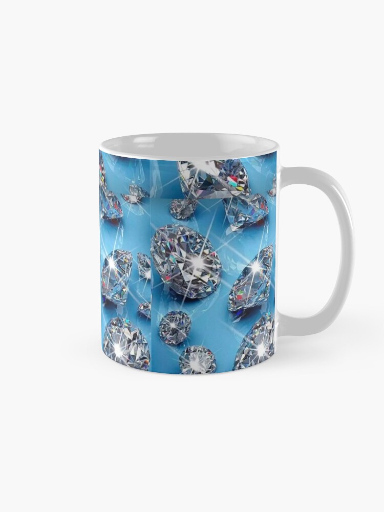 "Silver diamonds design for red bubble" Coffee Mug for Sale by Piyush ...