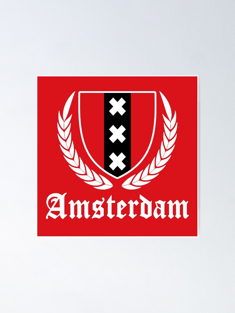 "Amsterdam Crest" Poster for Sale by ForzaDesigns | Redbubble