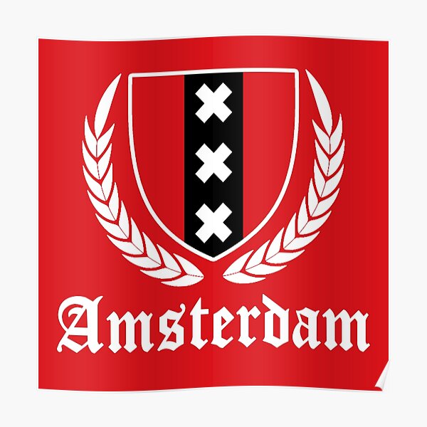 "Amsterdam Crest" Poster for Sale by ForzaDesigns | Redbubble