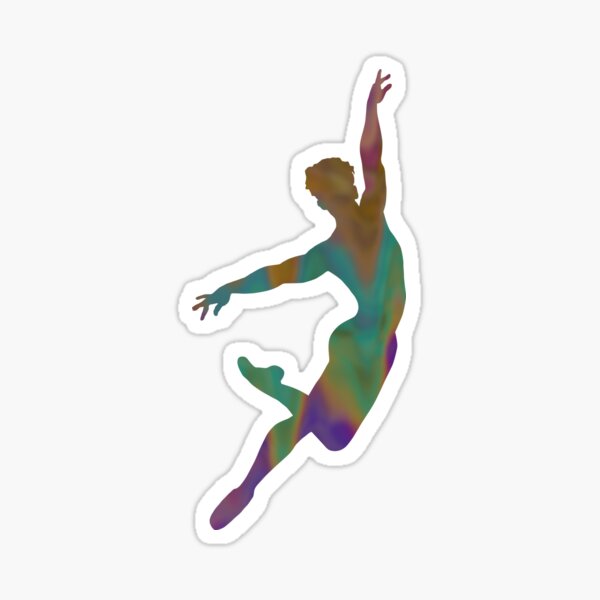 "Ballet Dancer, Ballerino" Sticker for Sale by Julia2Julia | Redbubble