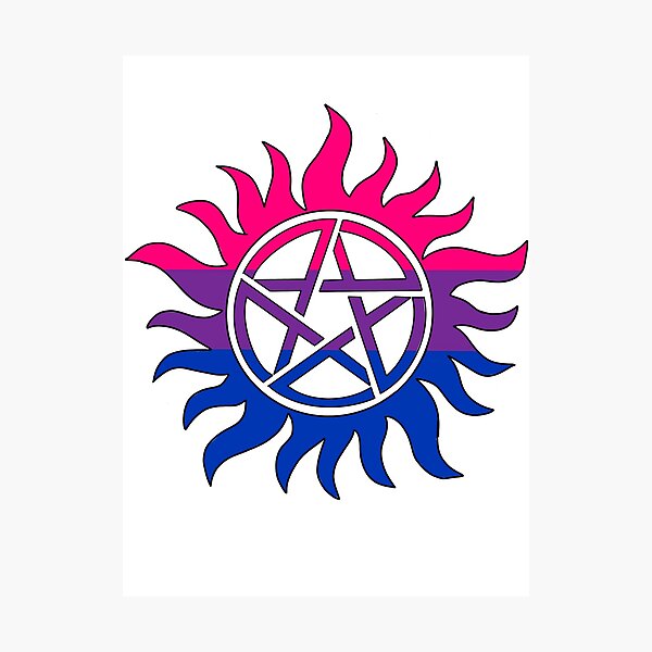 "Bisexueller Stolz Anti-Besitz-Symbol" Fotodruck von wonder-wolf101 ...
