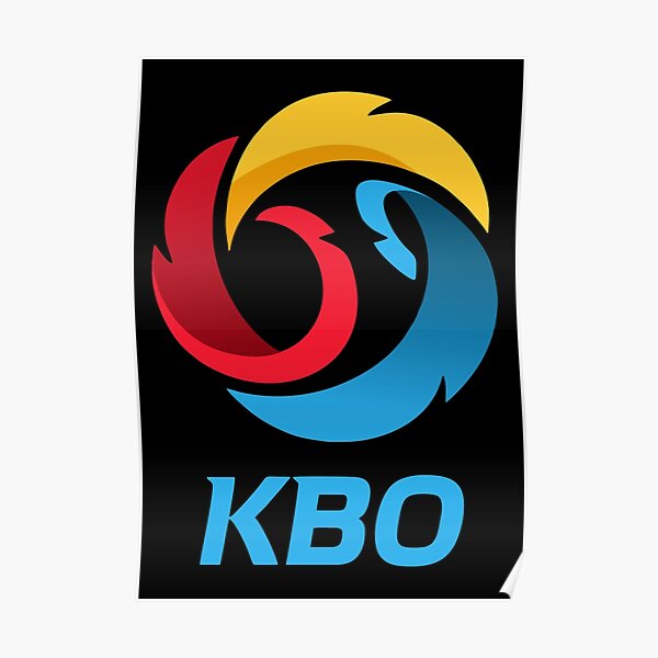 "KBO Logo Korean Baseball" Poster for Sale by bambyhbw | Redbubble