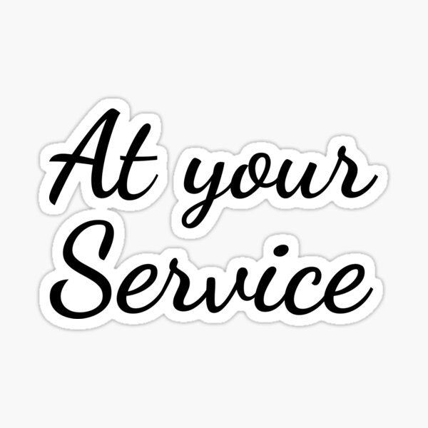 "Collection At your Service" Sticker for Sale by jps-n1 | Redbubble