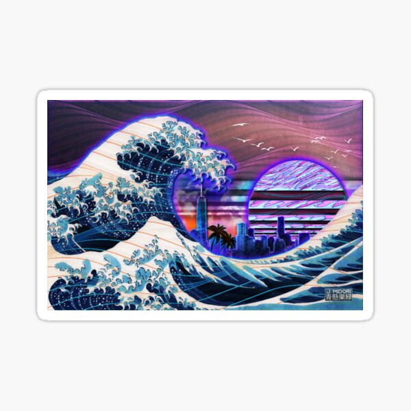 "The Great Aesthetic Vaporwave" Sticker for Sale by sublimepw | Redbubble