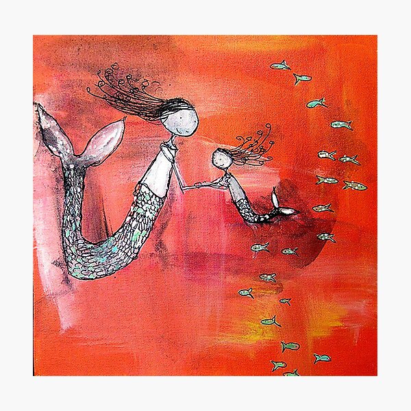 "Mermaid Daughter" Photographic Print by johannawright | Redbubble