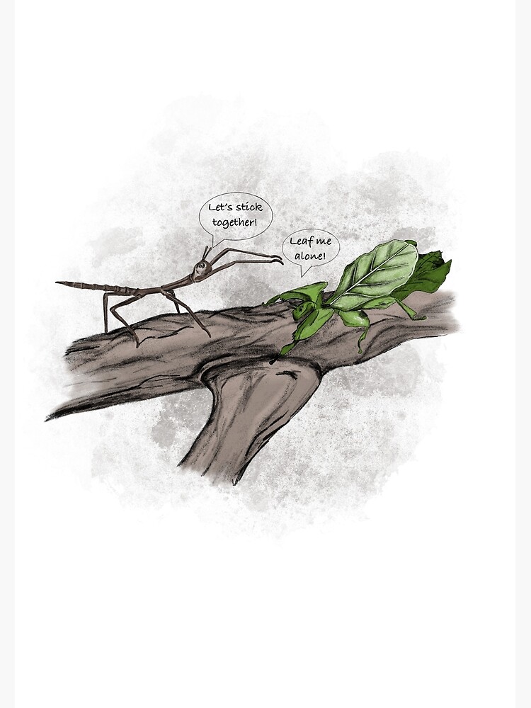 "Stick insect puns" Poster for Sale by Jamesneul | Redbubble