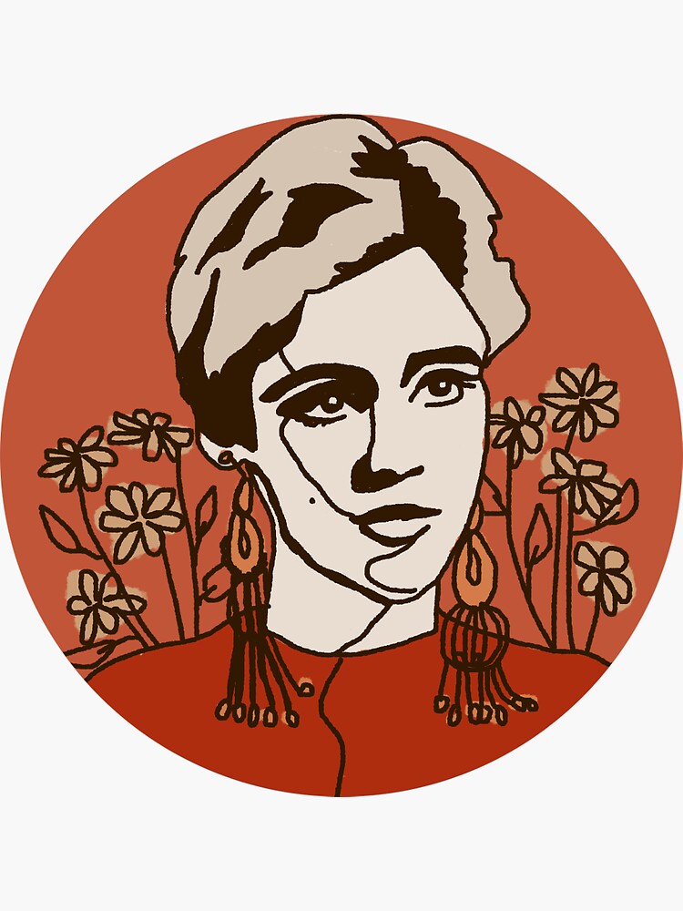 "Edie & Flowers" Sticker for Sale by Aeonmoxie | Redbubble