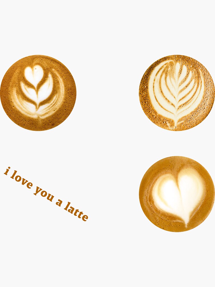 "latte sticker pack" Sticker for Sale by littlemissmac | Redbubble
