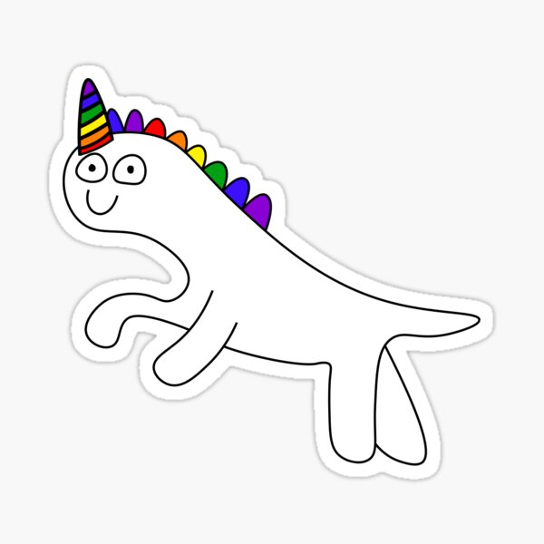 "Cursed unicorn" Sticker by chupatintas | Redbubble