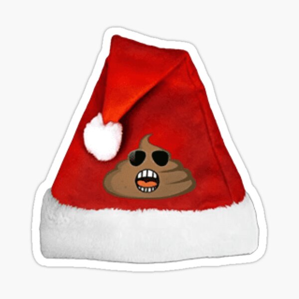 "santa funny poop joke" Sticker for Sale by Dadya | Redbubble