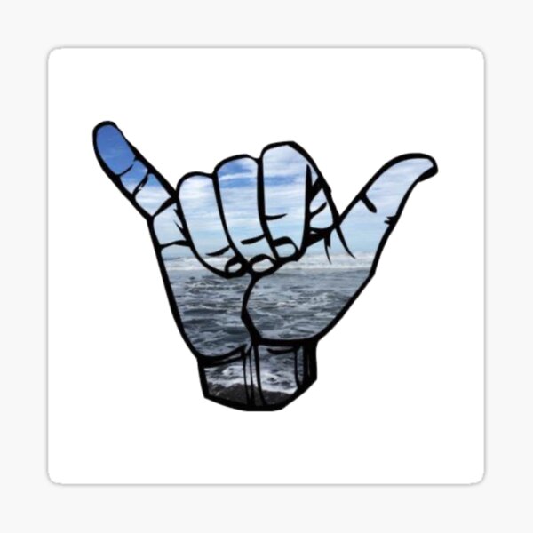 "hand sign" Sticker by kates-stickers | Redbubble