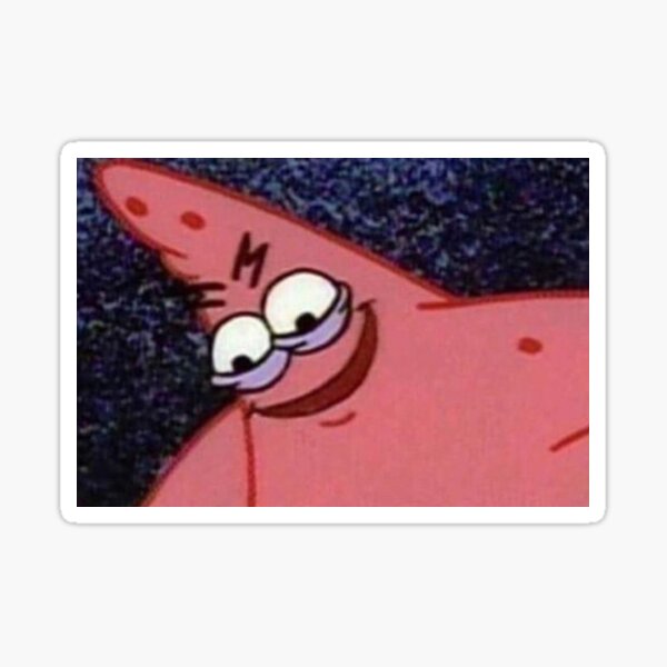 "Patrick meme" Sticker for Sale by janellys | Redbubble
