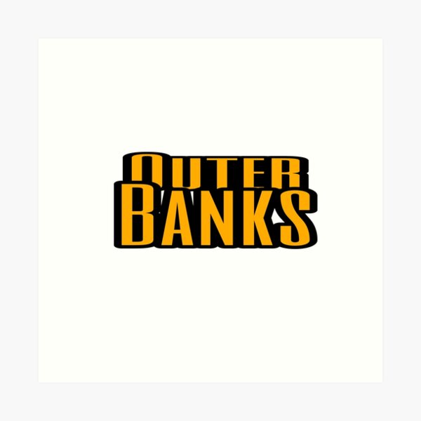 "outer banks logo" Art Print for Sale by kates-stickers | Redbubble