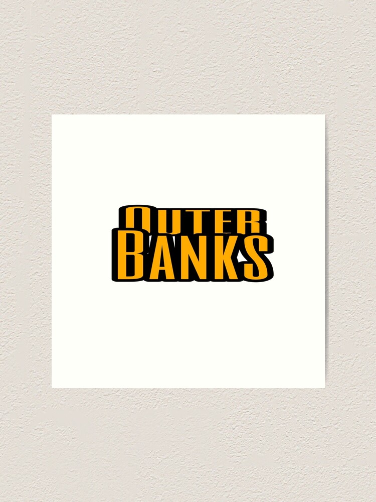 "outer banks logo" Art Print for Sale by kates-stickers | Redbubble