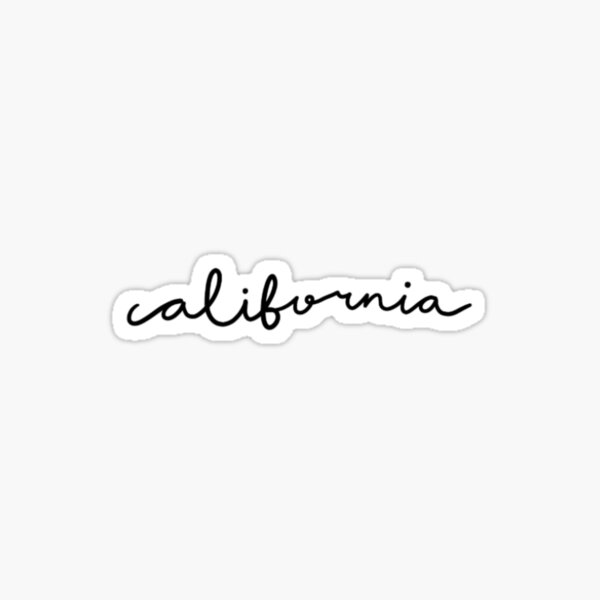 "California " Sticker for Sale by Matsa Shi | Redbubble