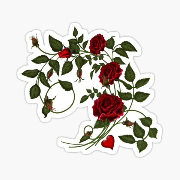 "Love flower" Sticker for Sale by Gabeau42 | Redbubble
