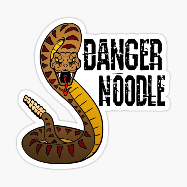 "Danger Noodle" Sticker by AllisonDawn15 | Redbubble